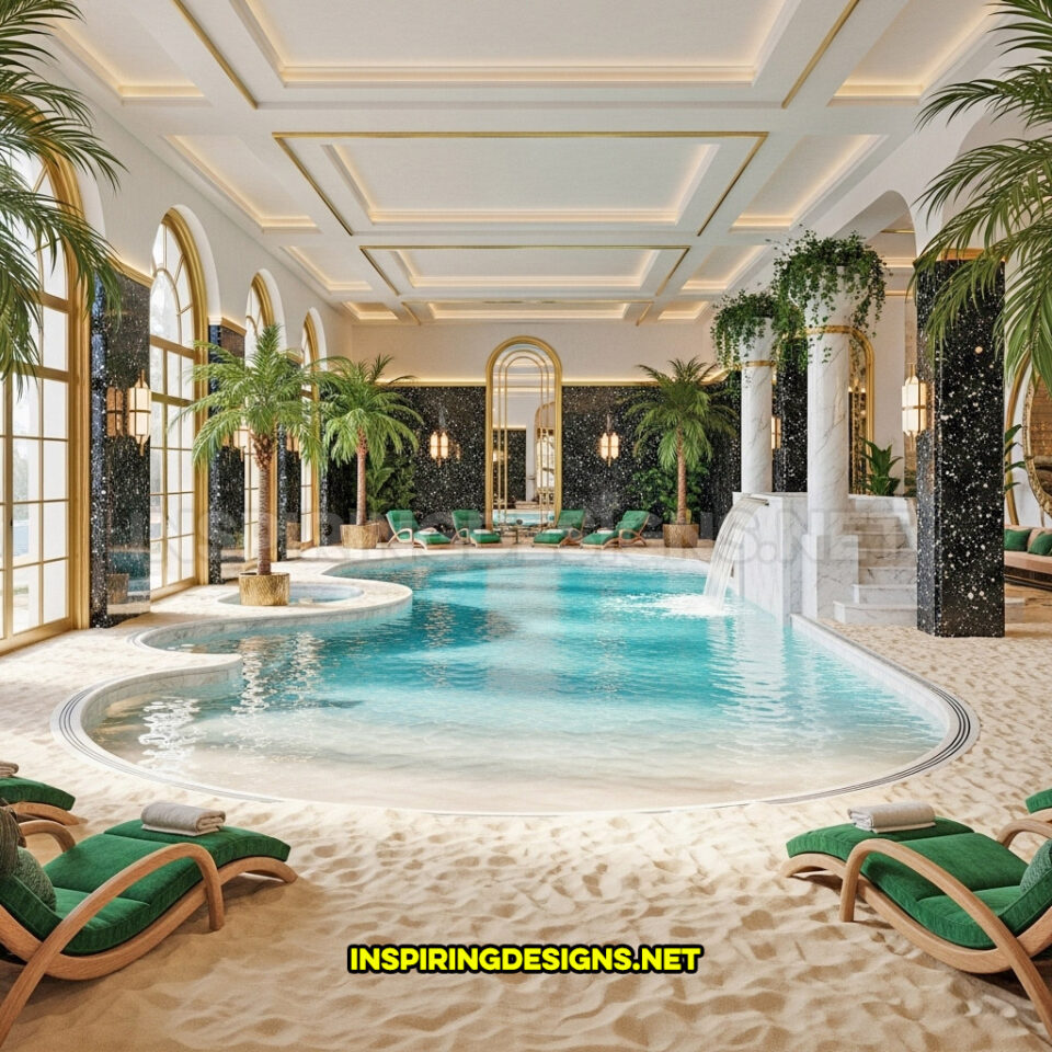 These Indoor Beach Pools Turn Your Home Into a Tropical Getaway