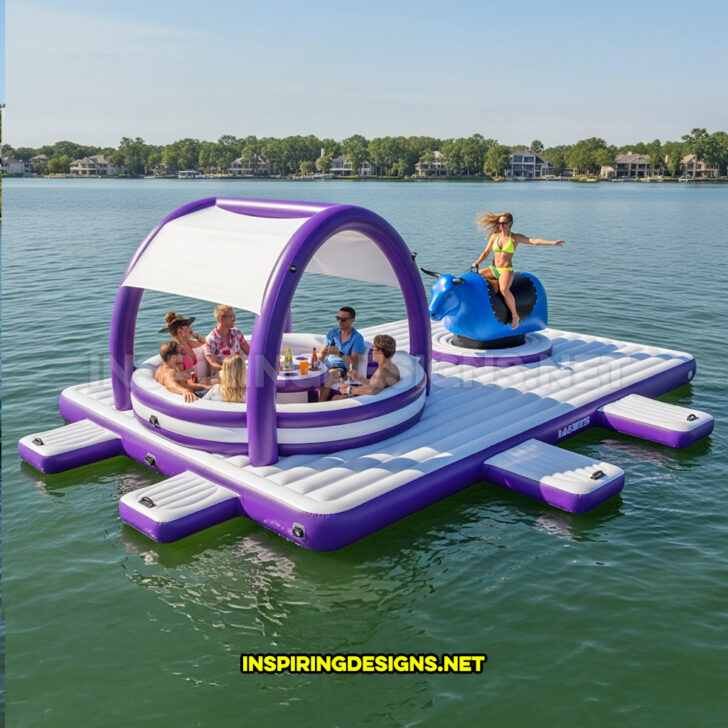 These Inflatable Mechanical Bull Lake Floats Turn Summer Parties Into ...