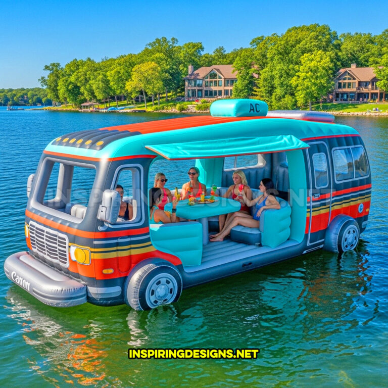 These Inflatable RV Lake Floats Bring Road Trip Energy to Open Water