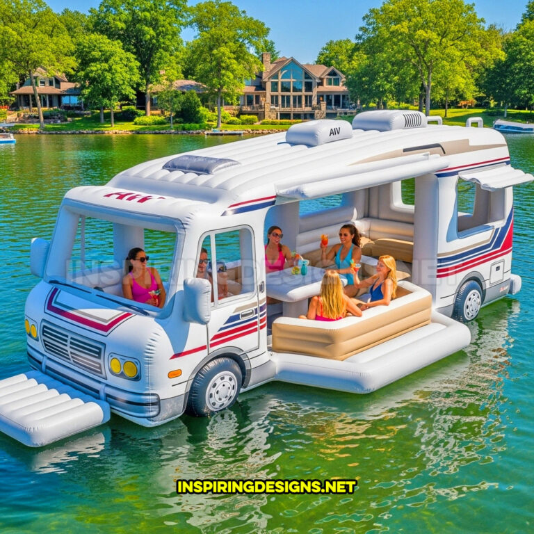 These Inflatable RV Lake Floats Bring Road Trip Energy to Open Water