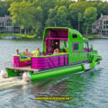 These Semi-Truck Pontoon Boats Turn Every Lake into a Highway of Fun