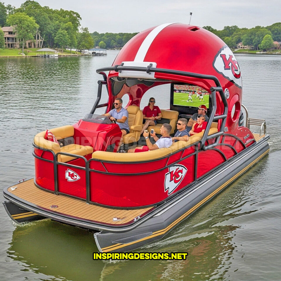 These Football Helmet Pontoon Boats Might Be the Greatest Way to Watch ...