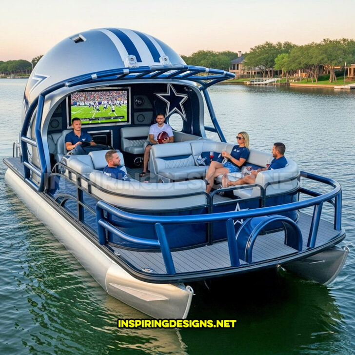 These Football Helmet Pontoon Boats Might Be the Greatest Way to Watch ...