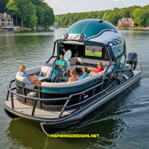 These Football Helmet Pontoon Boats Might Be the Greatest Way to Watch ...