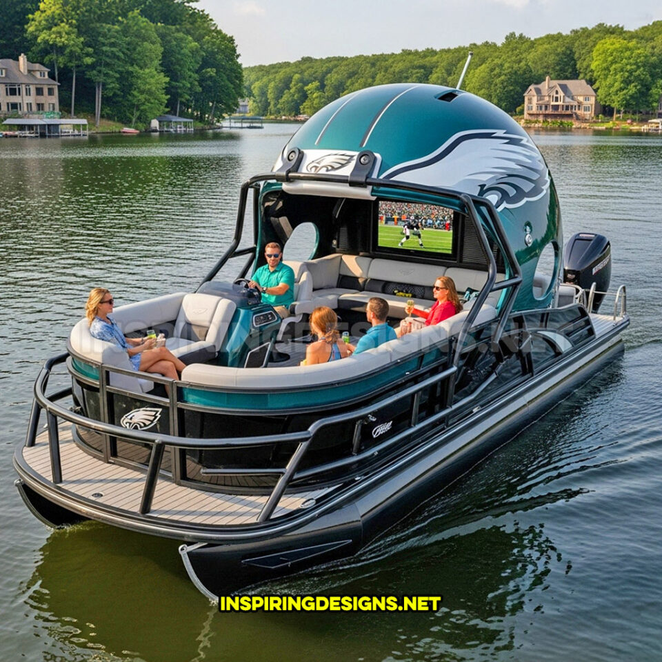 These Football Helmet Pontoon Boats Might Be the Greatest Way to Watch ...
