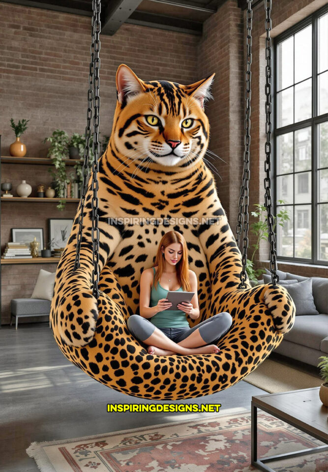 These Giant Cat Swings Are What Your Living Room’s Been Meowing For
