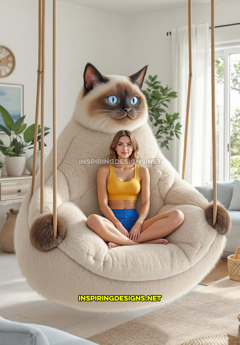 These Giant Cat Swings Are What Your Living Room’s Been Meowing For