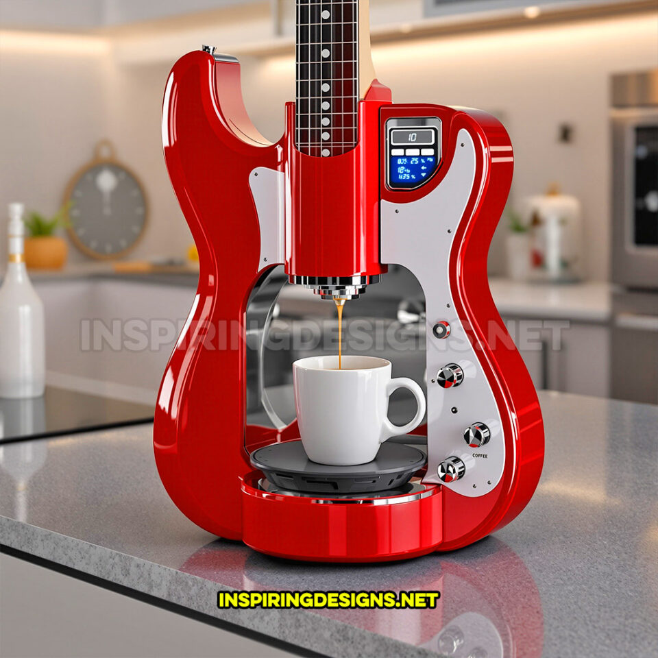 These Guitar Coffee Makers Strike a Chord With Caffeine Lovers