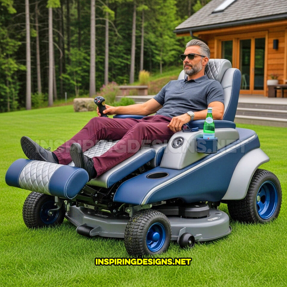 These Recliner Lawn Mowers Are So Comfy You'll Forget You're Doing Chores