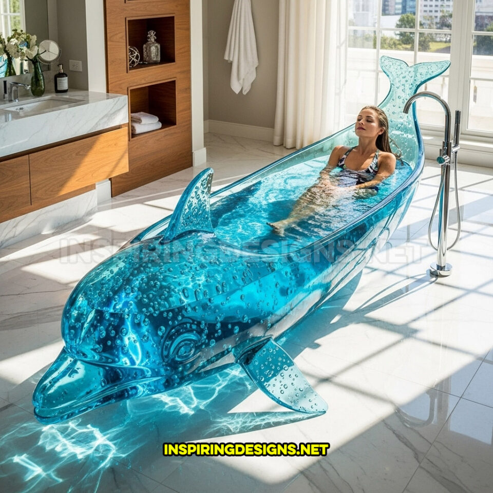 Sea Creature Glass Bathtubs