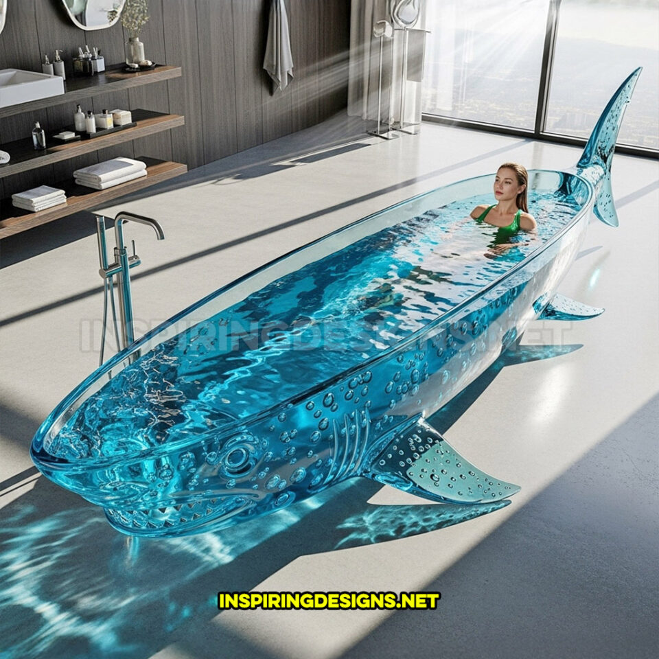 Sea Creature Glass Bathtubs