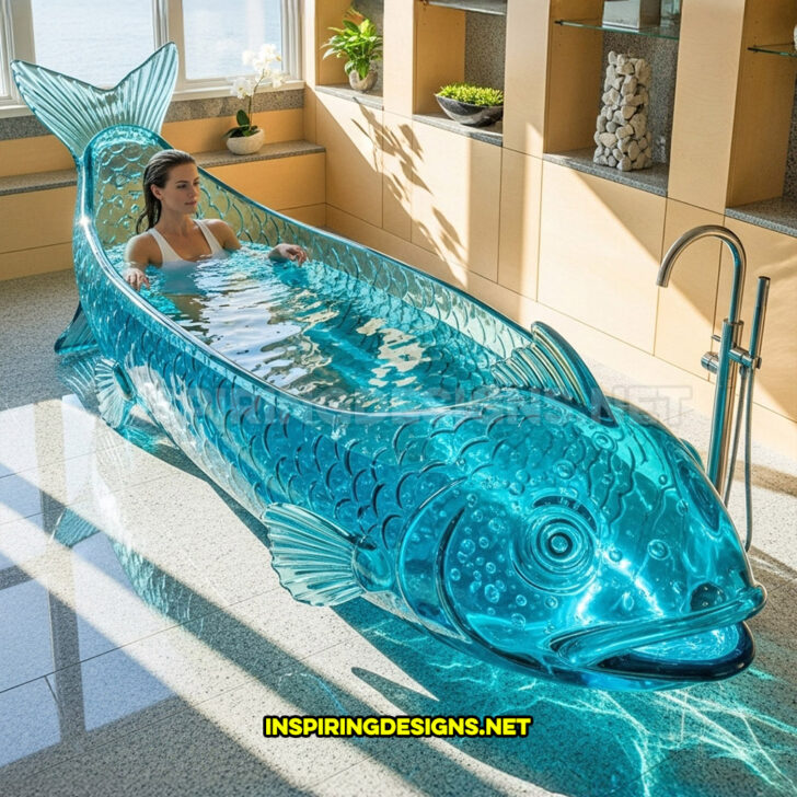 Sea Creature Glass Bathtubs