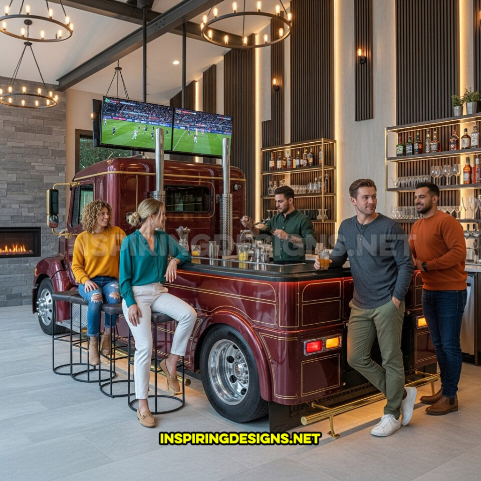 These Semi-Truck Home Bars Bring the Open Road to Your Open Bar