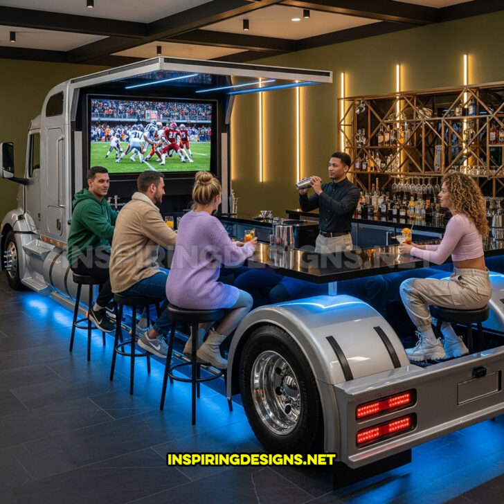 These Semi-Truck Home Bars Bring the Open Road to Your Open Bar