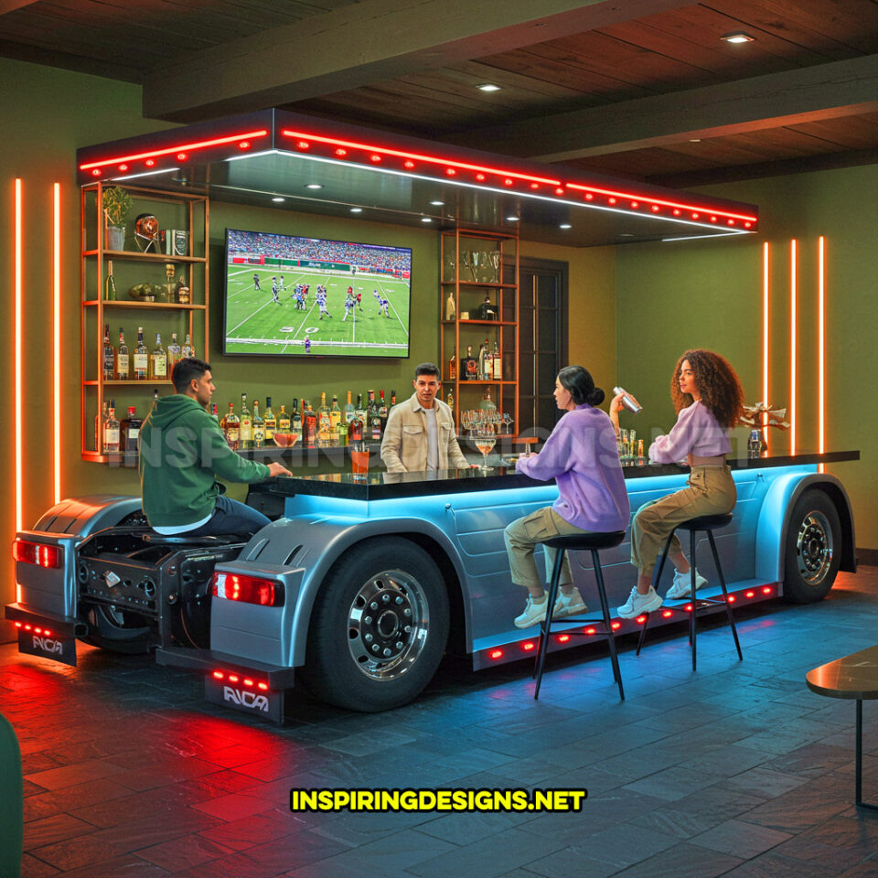 These Semi-Truck Home Bars Bring the Open Road to Your Open Bar