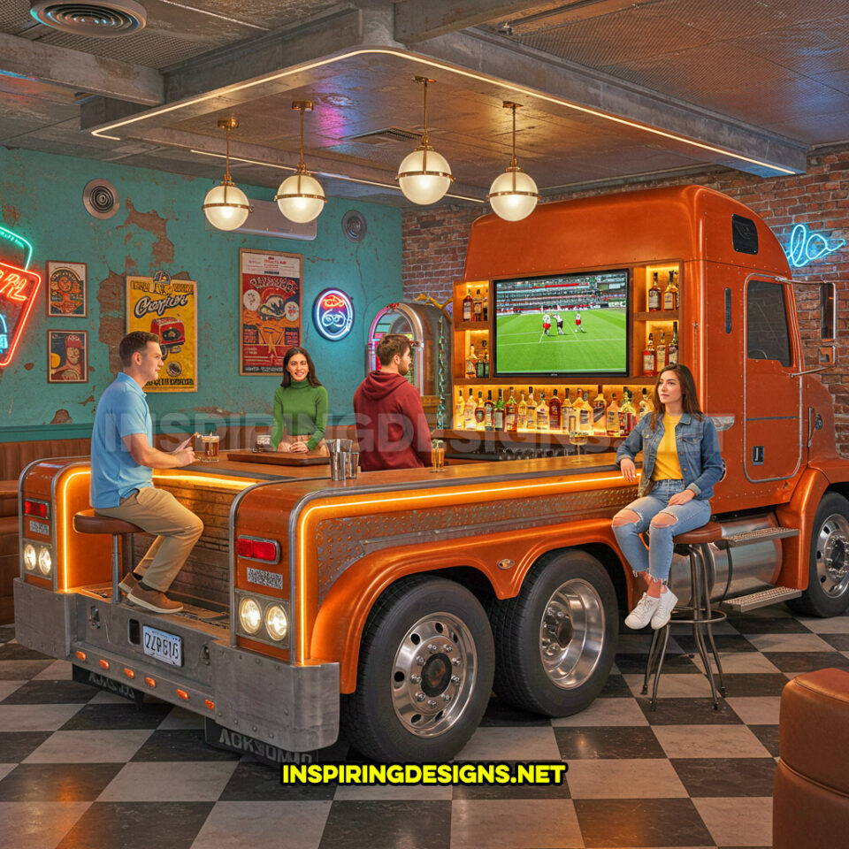 These Semi-Truck Home Bars Bring the Open Road to Your Open Bar