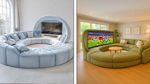 Circular TV Sofas: Sizes, Features, and Room Planning for a Home ...