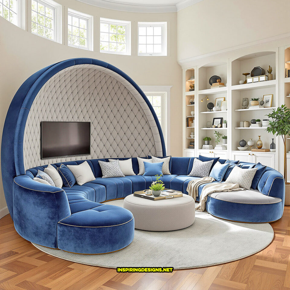 Circular TV Sofas: Sizes, Features, and Room Planning for a Home ...
