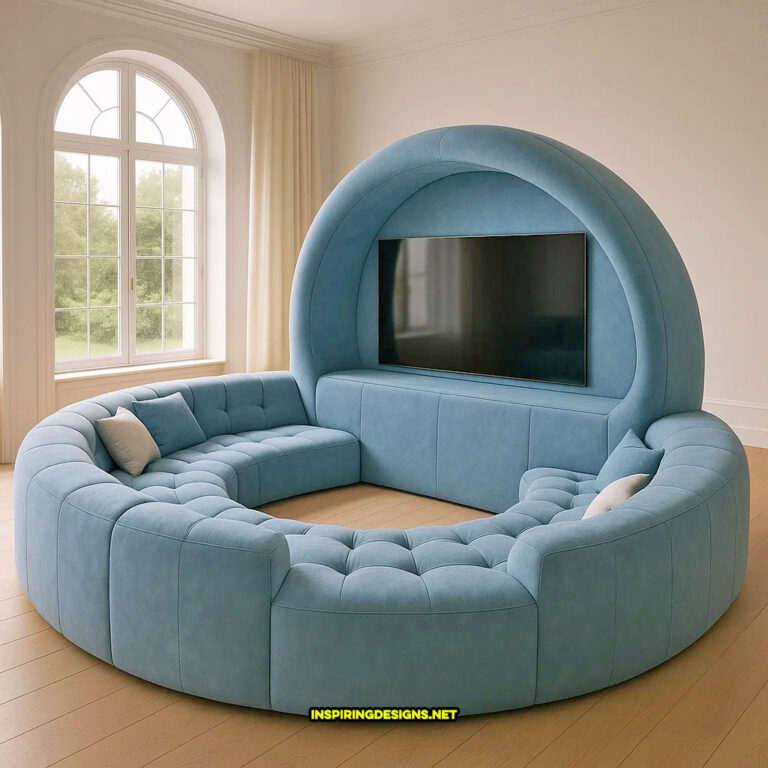 Circular TV Sofas: Sizes, Features, and Room Planning for a Home ...