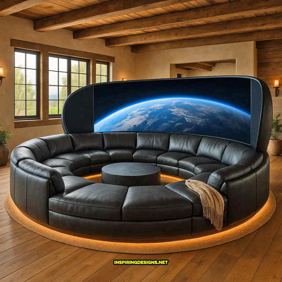 Circular TV Sofas: Sizes, Features, and Room Planning for a Home ...