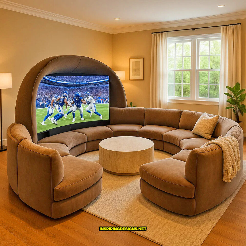Circular TV Sofas: Sizes, Features, and Room Planning for a Home ...