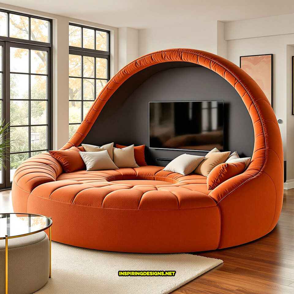 Circular TV Sofas: Sizes, Features, and Room Planning for a Home ...