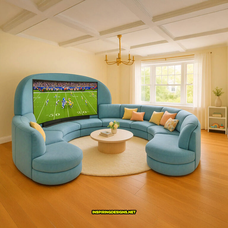Circular TV Sofas: Sizes, Features, and Room Planning for a Home ...