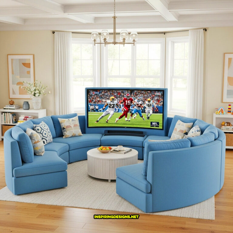 Circular TV Sofas: Sizes, Features, and Room Planning for a Home ...
