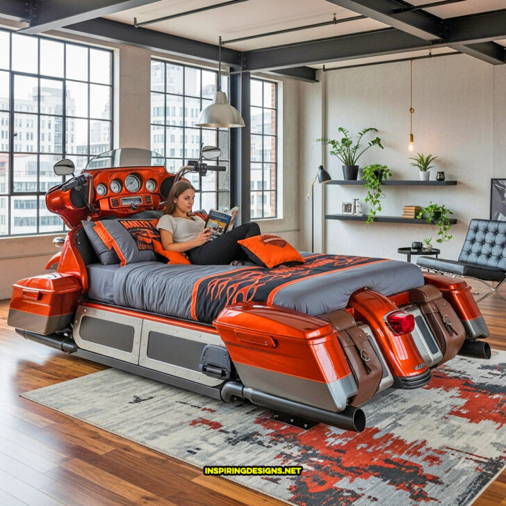 These Harley Beds Are the Boldest Motorcycle Beds You’ll Ever See