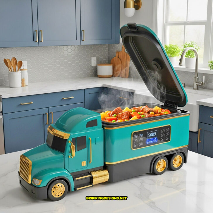 These Semi-Truck Slow Cookers Turn Meal Prep Into a Road Trip