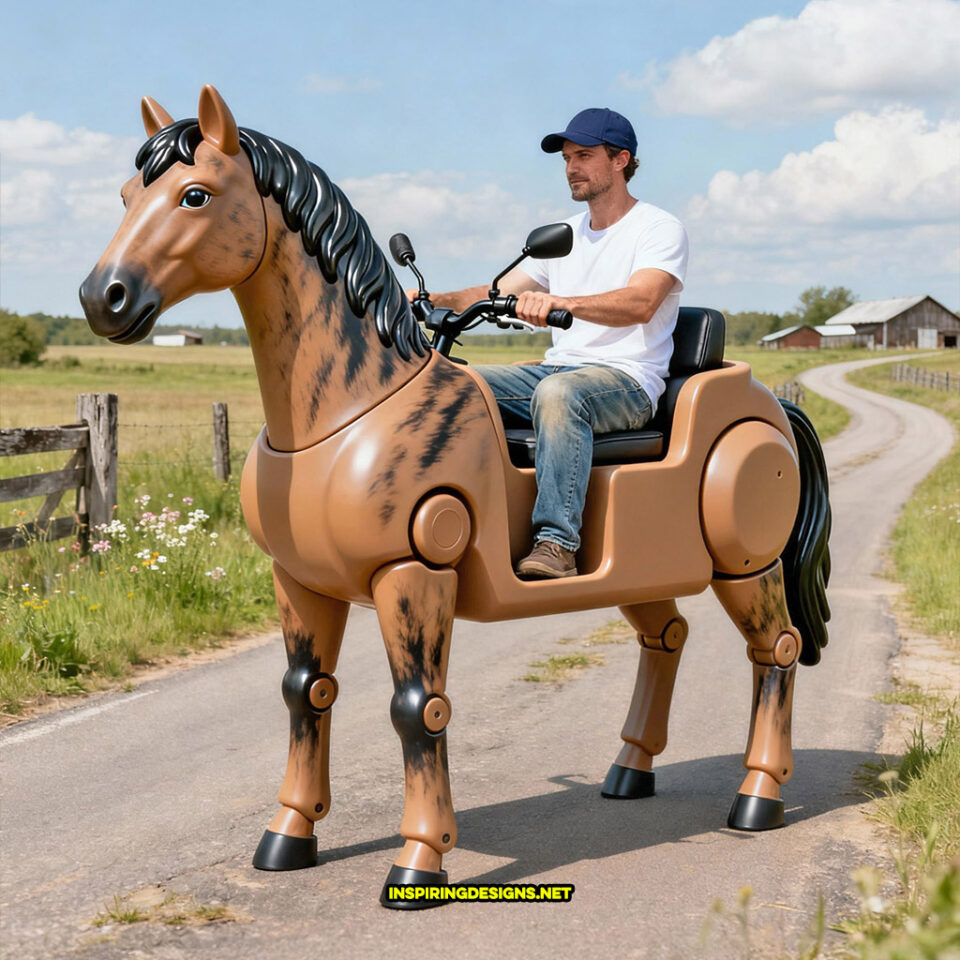 The E-Horse: Life Size Electric Horses That Walk, Trot, and Gallop