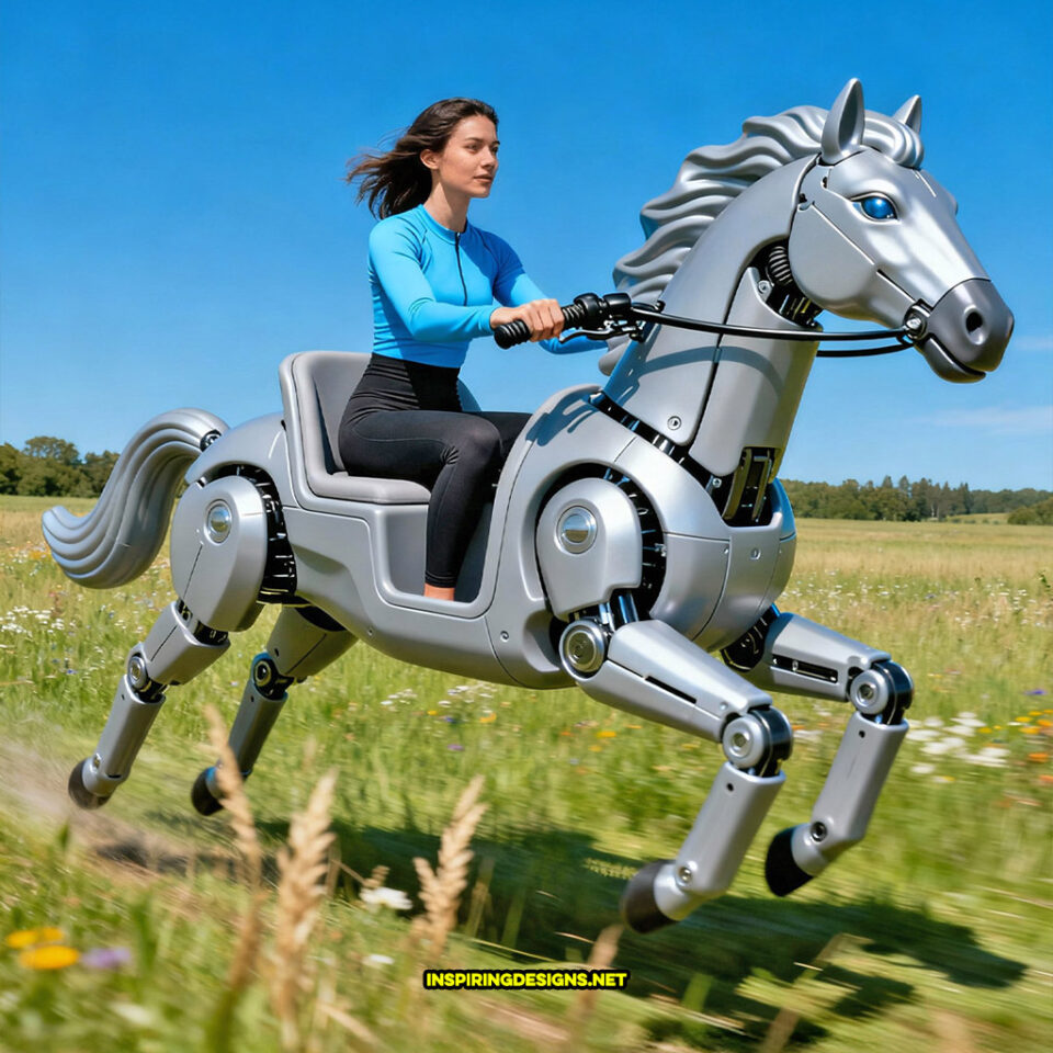 The E-Horse: Life Size Electric Horses That Walk, Trot, and Gallop