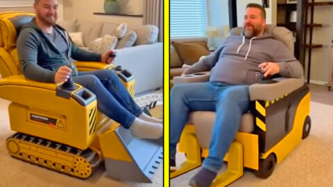 Heavy Equipment Recliners: Forklift, Bulldozer, and Excavator Chairs ...