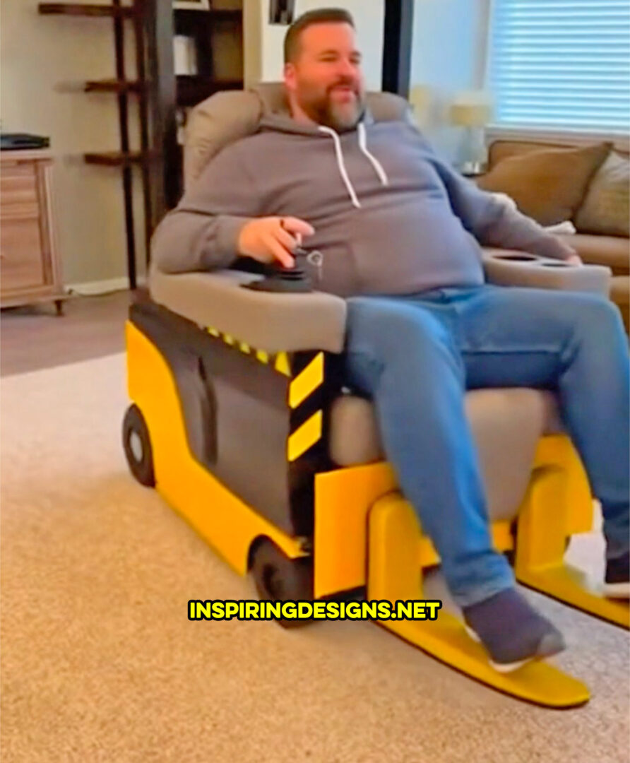 Heavy Equipment Recliners: Forklift, Bulldozer, and Excavator Chairs ...