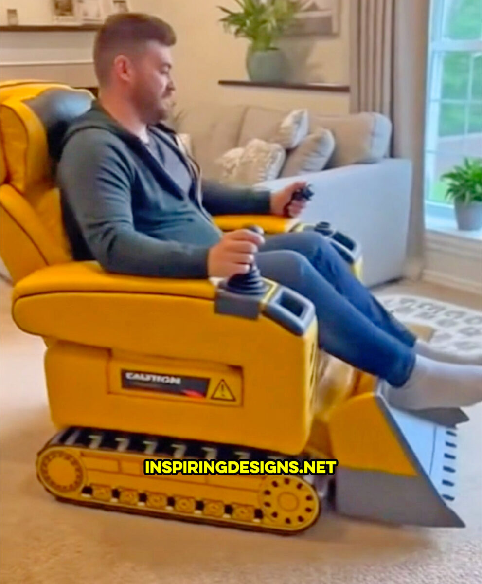 Heavy Equipment Recliners: Forklift, Bulldozer, and Excavator Chairs ...