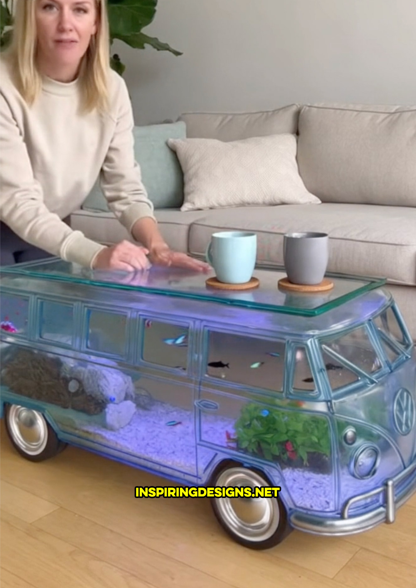 VW Bus Aquarium Coffee Tables: Retro Volkswagen Bus Aquariums That ...