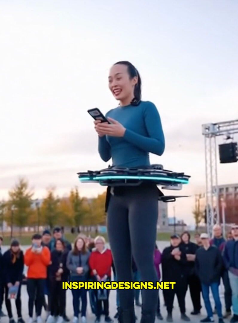 These Waist-Mounted Drones Turn You Into a Human Quadcopter