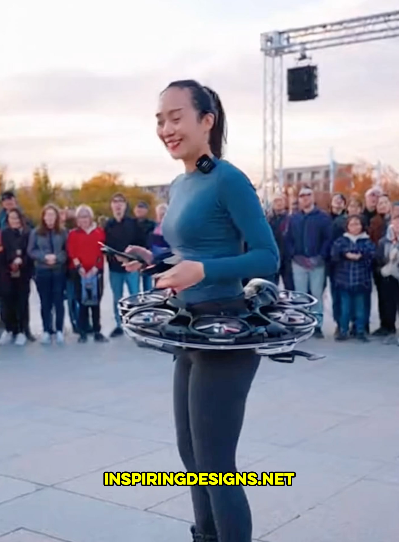 These Waist-Mounted Drones Turn You Into a Human Quadcopter