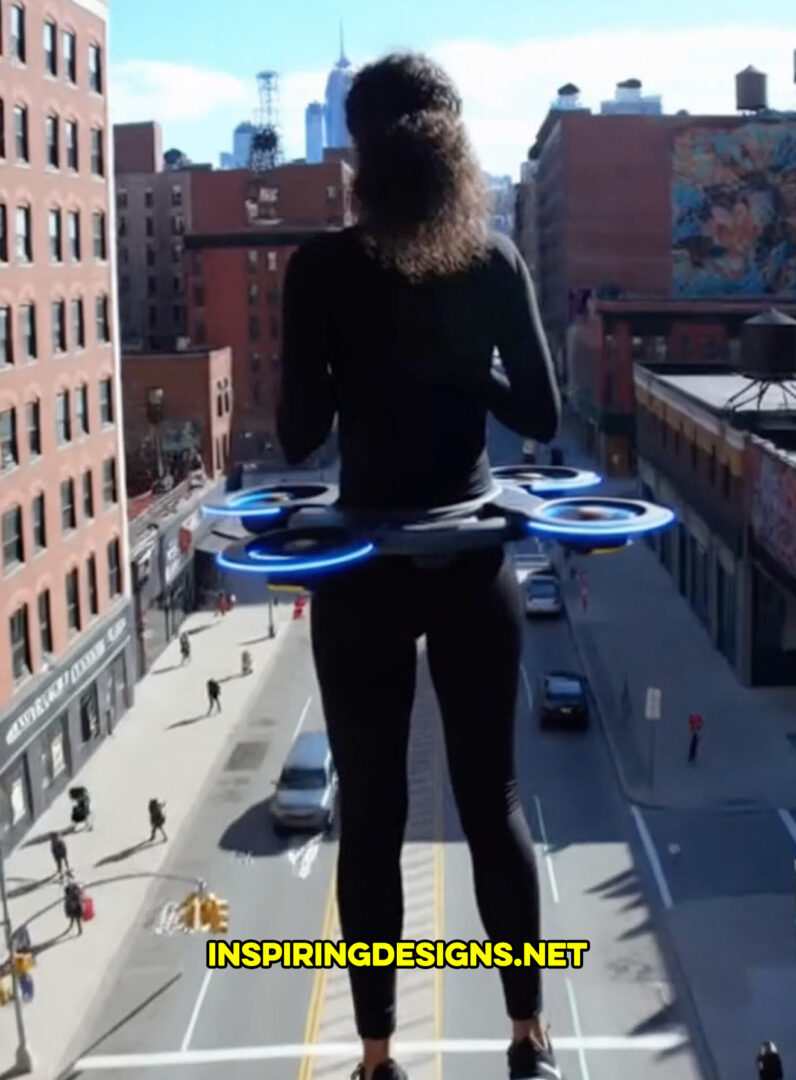 These Waist-Mounted Drones Turn You Into a Human Quadcopter