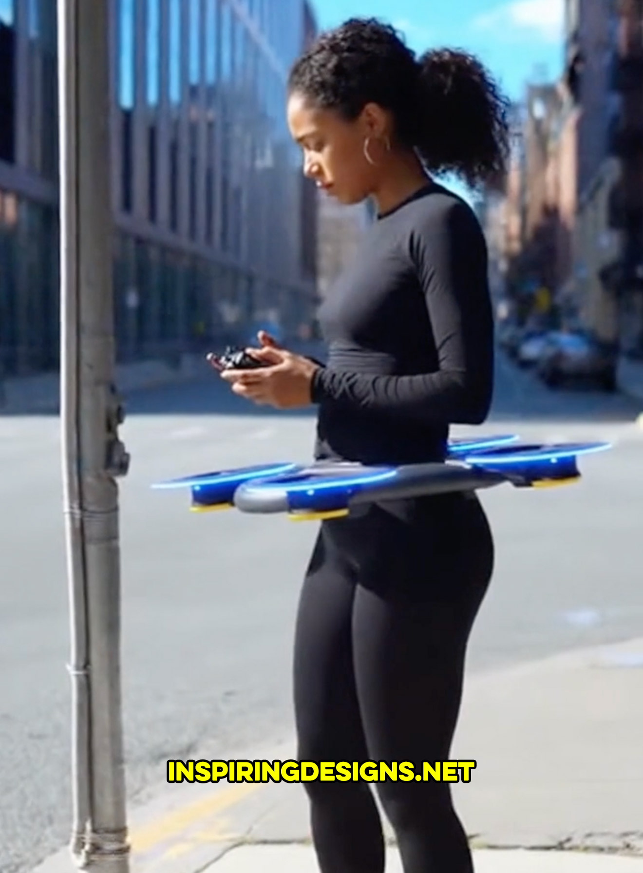 These Waist-Mounted Drones Turn You Into a Human Quadcopter