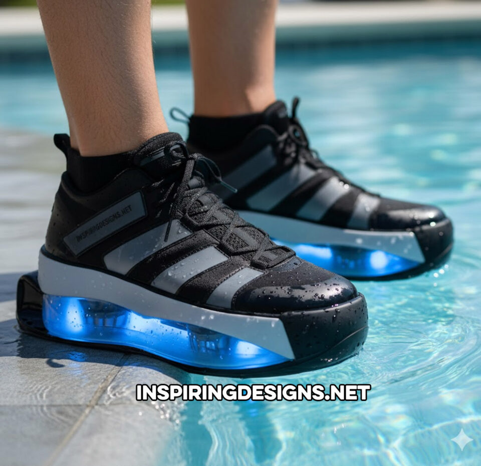 Water Jet Shoes: Jet Powered Sneakers That Let You Walk and Glide on Water
