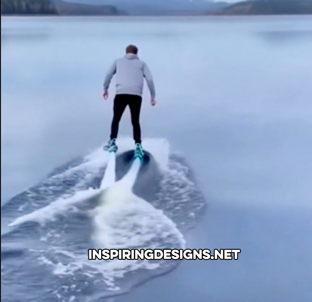 Water Jet Shoes: Jet Powered Sneakers That Let You Walk and Glide on Water