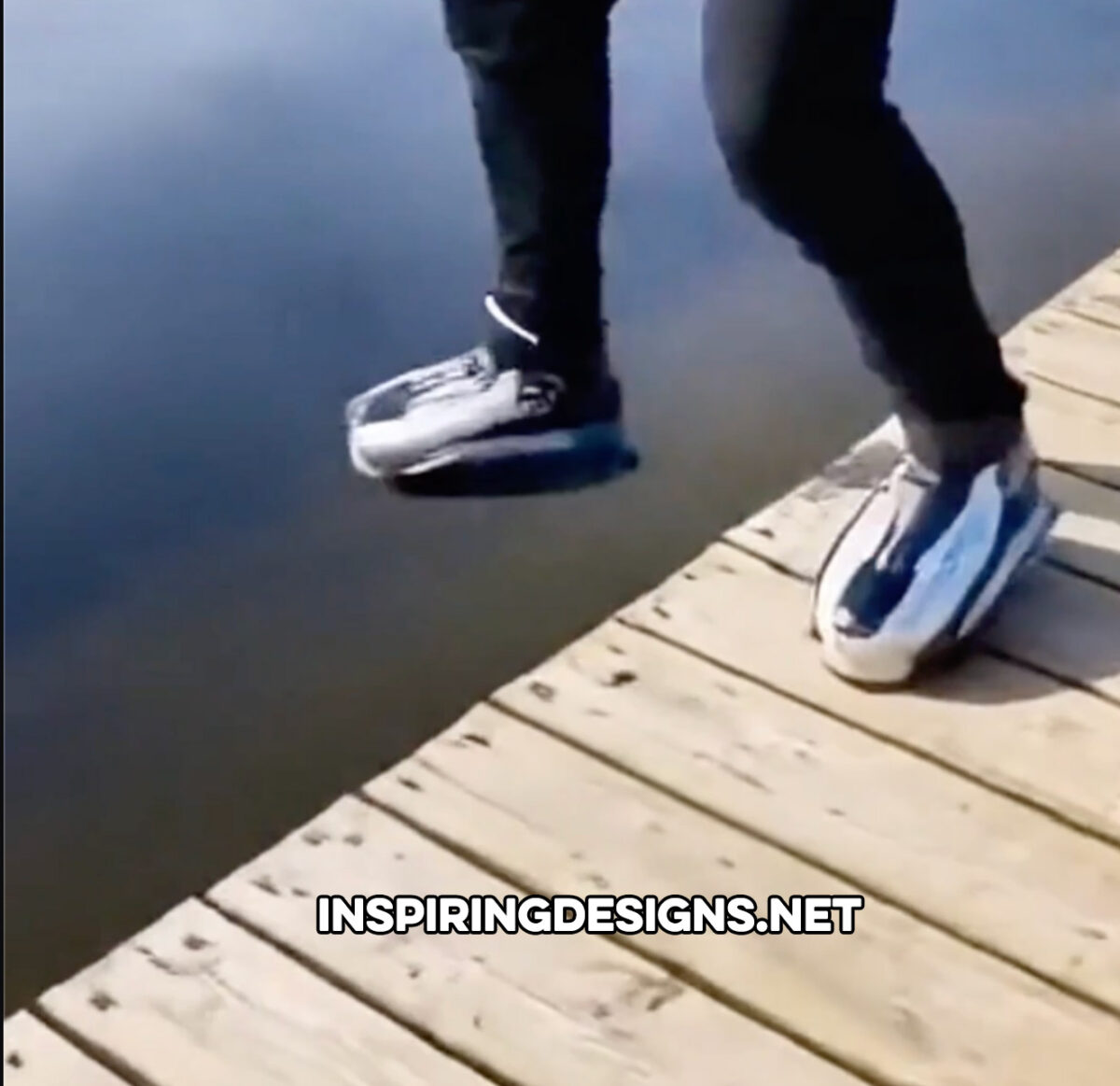 Water Jet Shoes: Jet Powered Sneakers That Let You Walk and Glide on Water