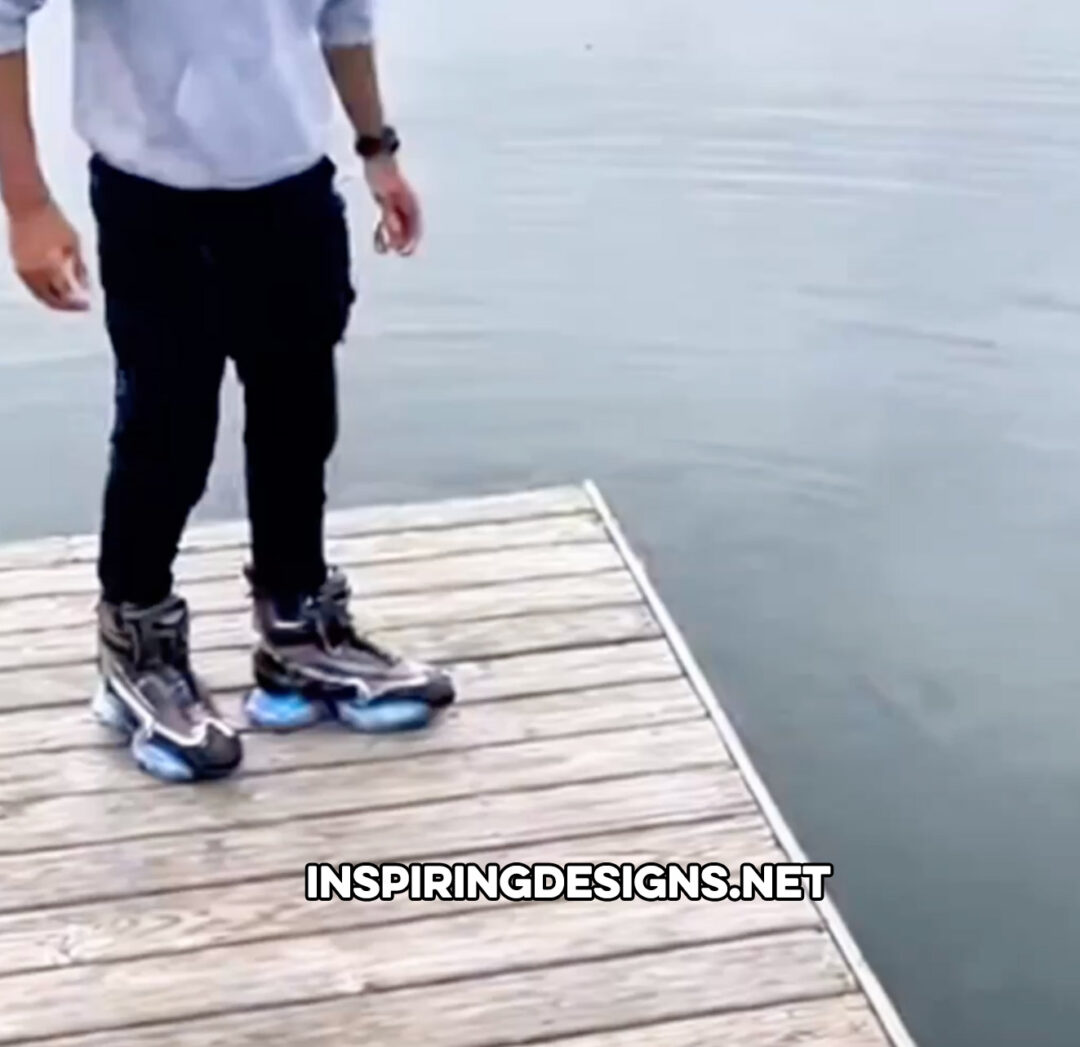 Water Jet Shoes: Jet Powered Sneakers That Let You Walk and Glide on Water