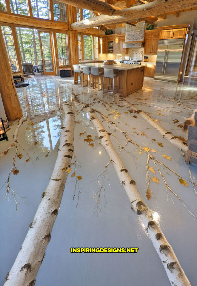 This Epoxy Flooring Turns Everyday Rooms Into Immersive Environments
