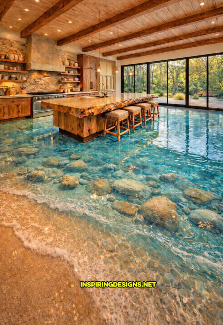 This Epoxy Flooring Turns Everyday Rooms Into Immersive Environments