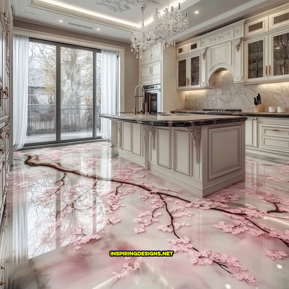 These Epoxy Tree Flooring Designs Turn Your Home Into a Serene Forest