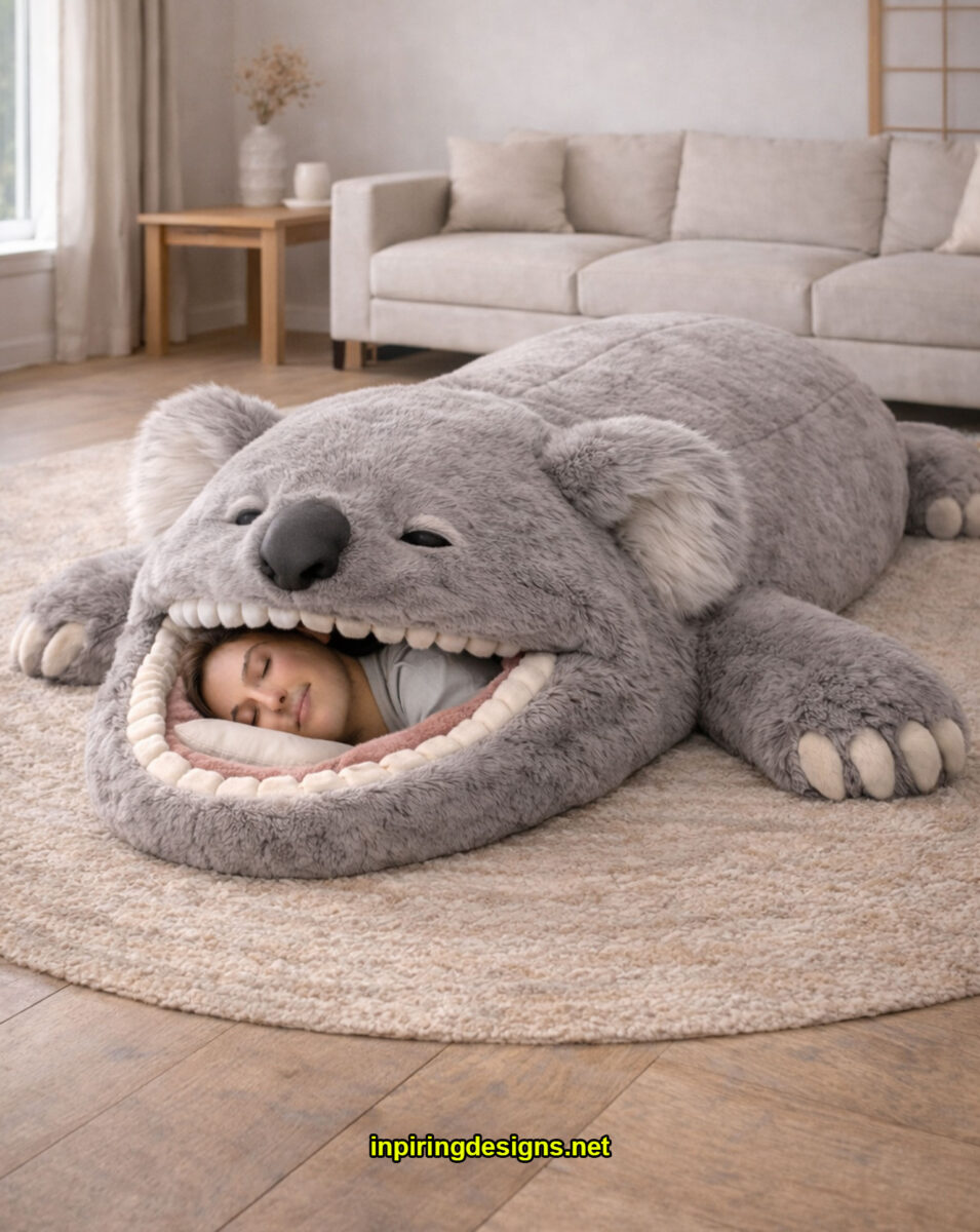 These Animal Sleeping Bags Let You Sleep in a Creatures Mouth