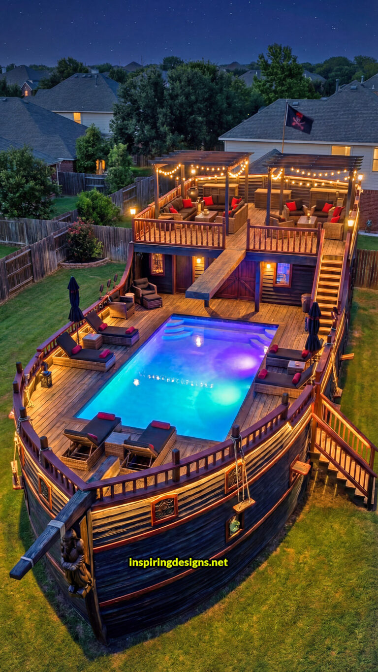 These Giant Pirate Ship Pools Are Basically Backyard Theme Parks
