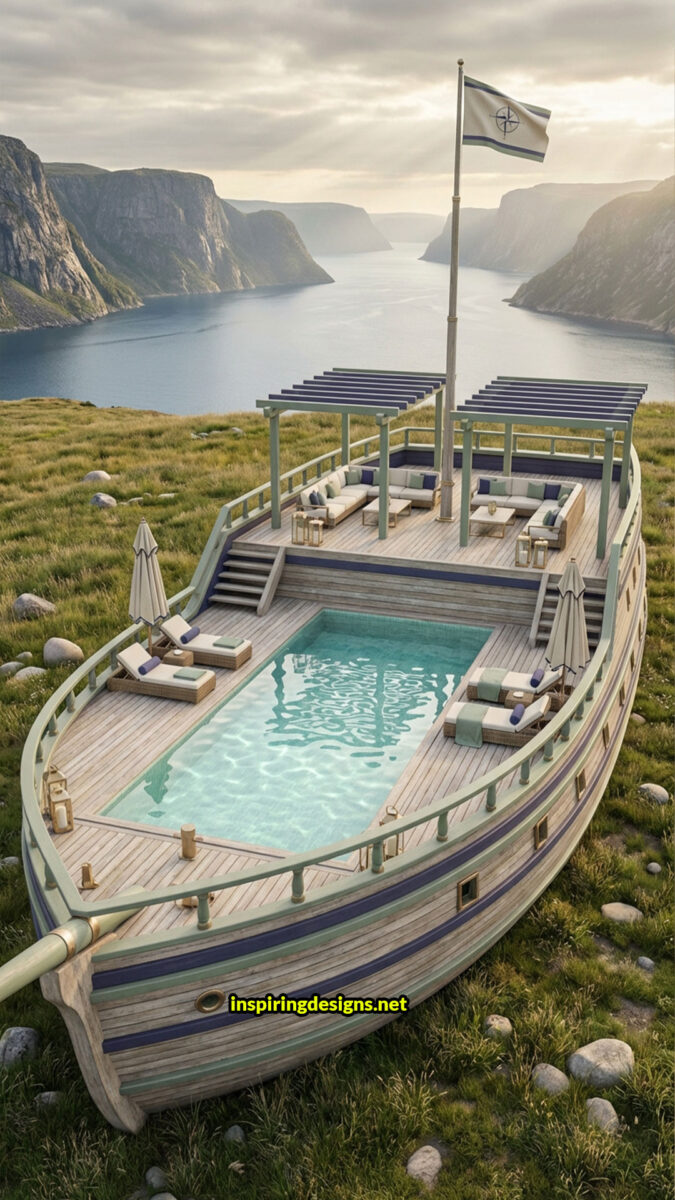 These Giant Pirate Ship Pools Are Basically Backyard Theme Parks
